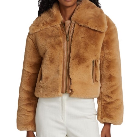 dh NEW YORK | Jackets & Coats | Dh New York Paloma Cropped Faux Fur ...